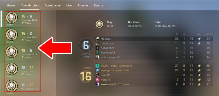 Quick Guide: Where can I See my CS:GO Match History? – CSGO Ranks